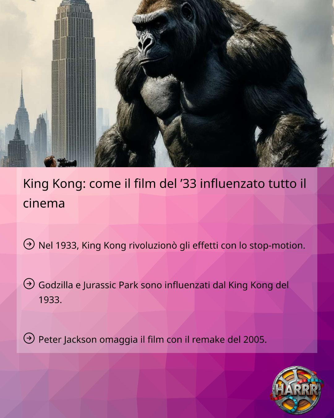 King Kong: come il film del '33 ha influenzato tutto il cinema - Harrr ...