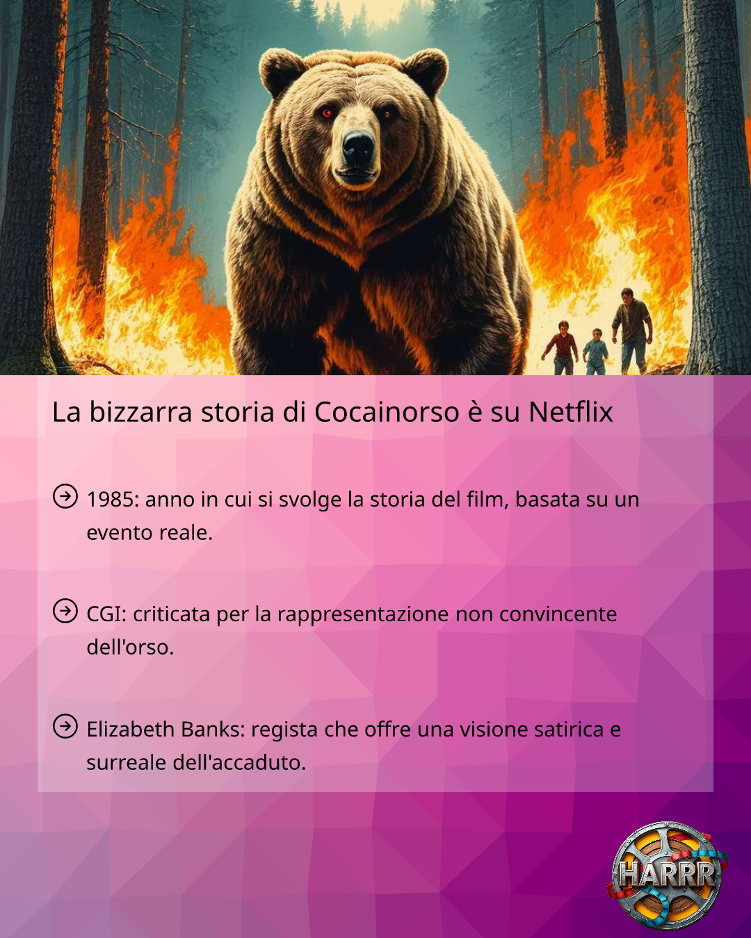 La bizzarra storia di Cocainorso è su Netflix - Harrr Bullet