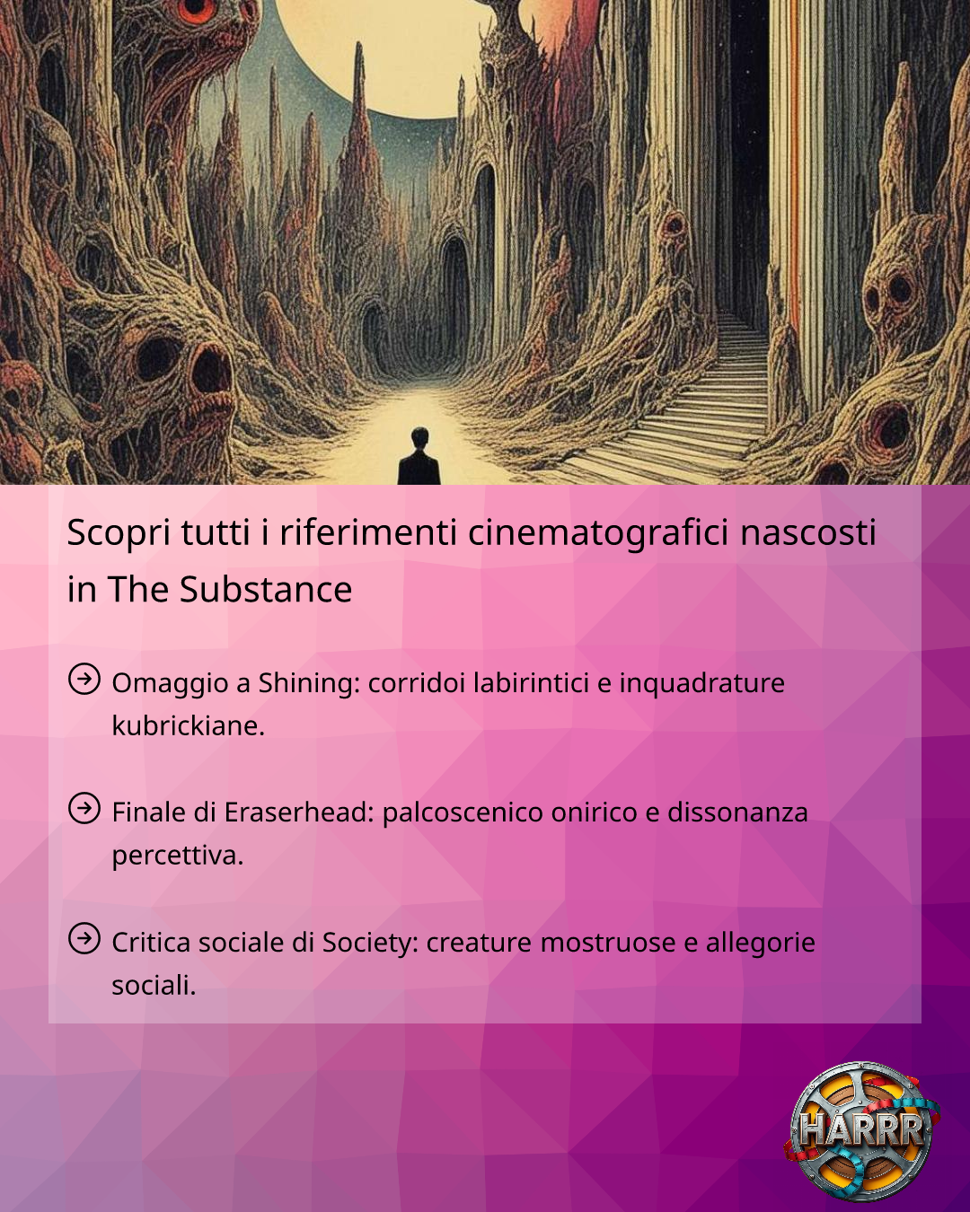 Tutti i riferimenti cinematografici di The Substance - Harrr Bullet