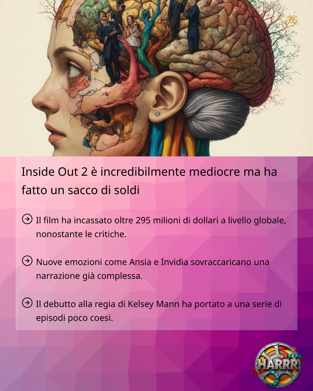 Inside Out 2 è incredibilmente mediocre ma ha fatto un sacco di soldi ...