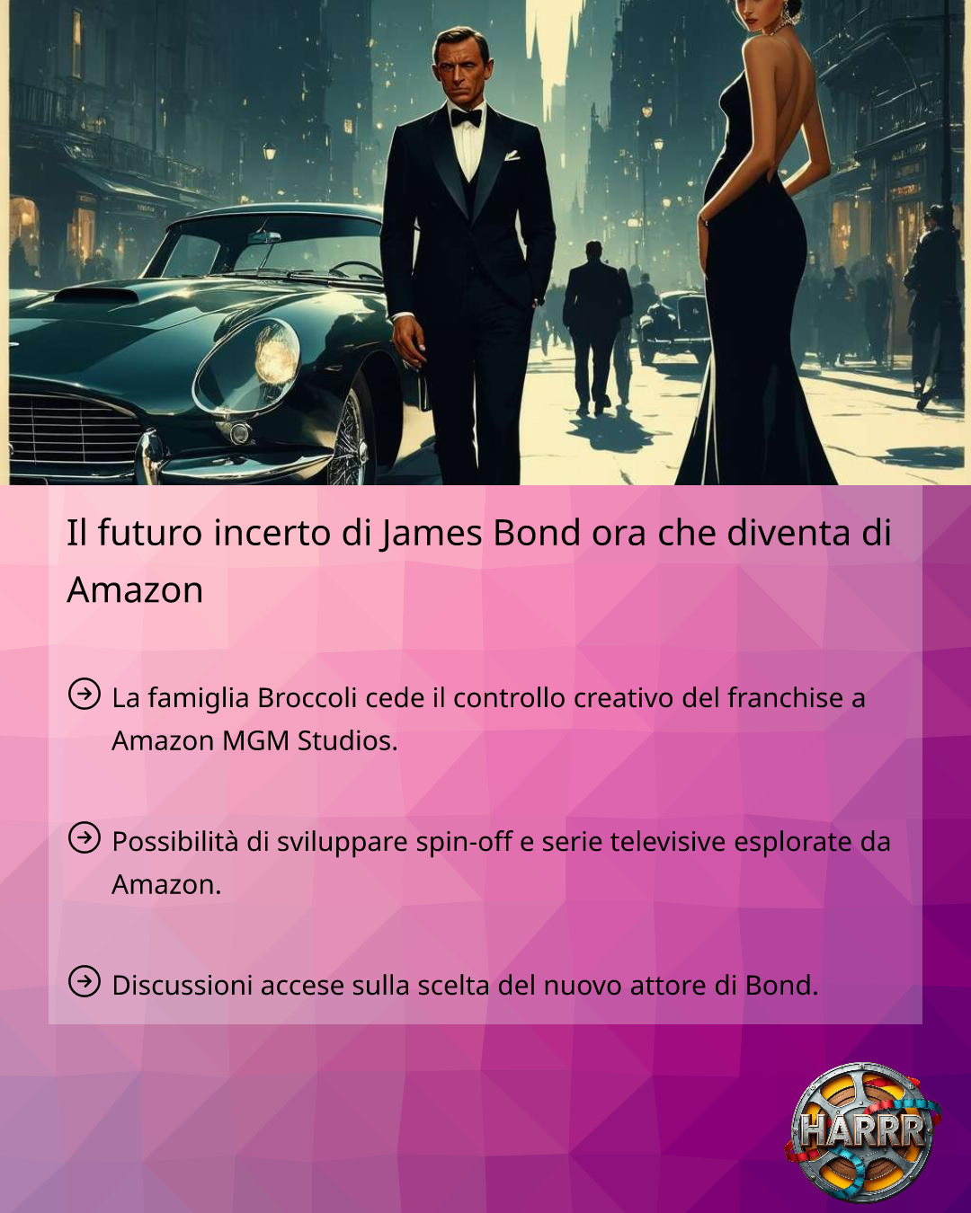 Il futuro incerto di James Bond ora che diventa di Amazon - Harrr Bullet